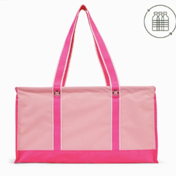 thirty-one | Bags | Thirtyone Large Utility Tote Neon Pink Colorblock ...